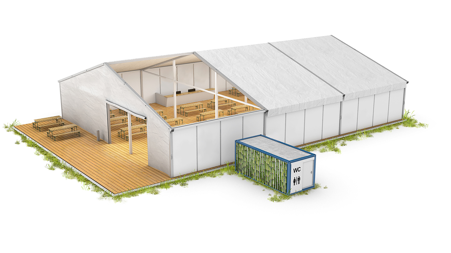 Fire protection elements for tent construction | Stadur